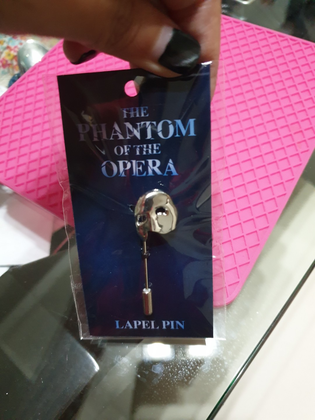Phantom of the opera authorized lapel pin, Luxury, Accessories on Carousell