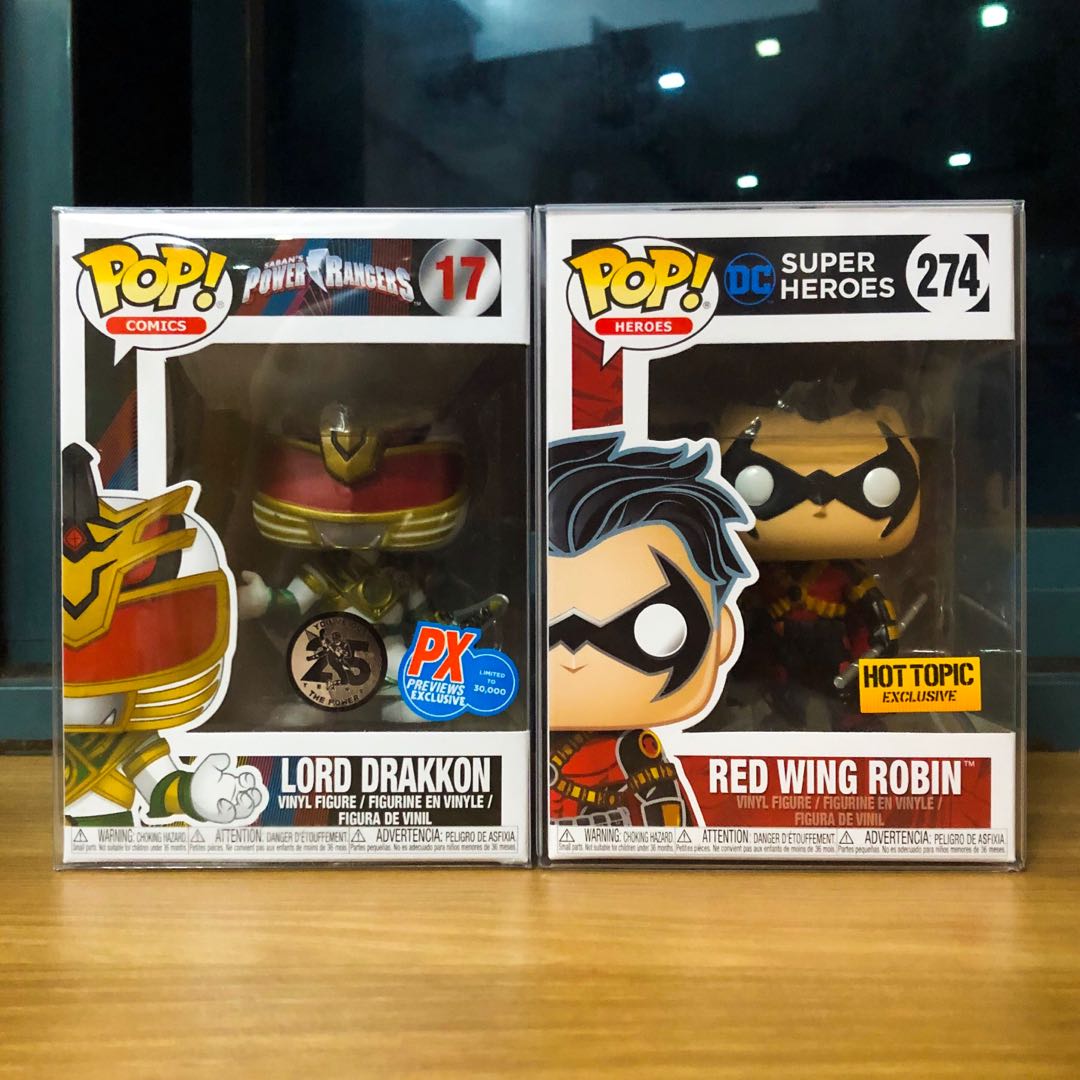Pop Funko - Red Wing Robin DC and Lord Drakkon Power Rangers, Hobbies ...