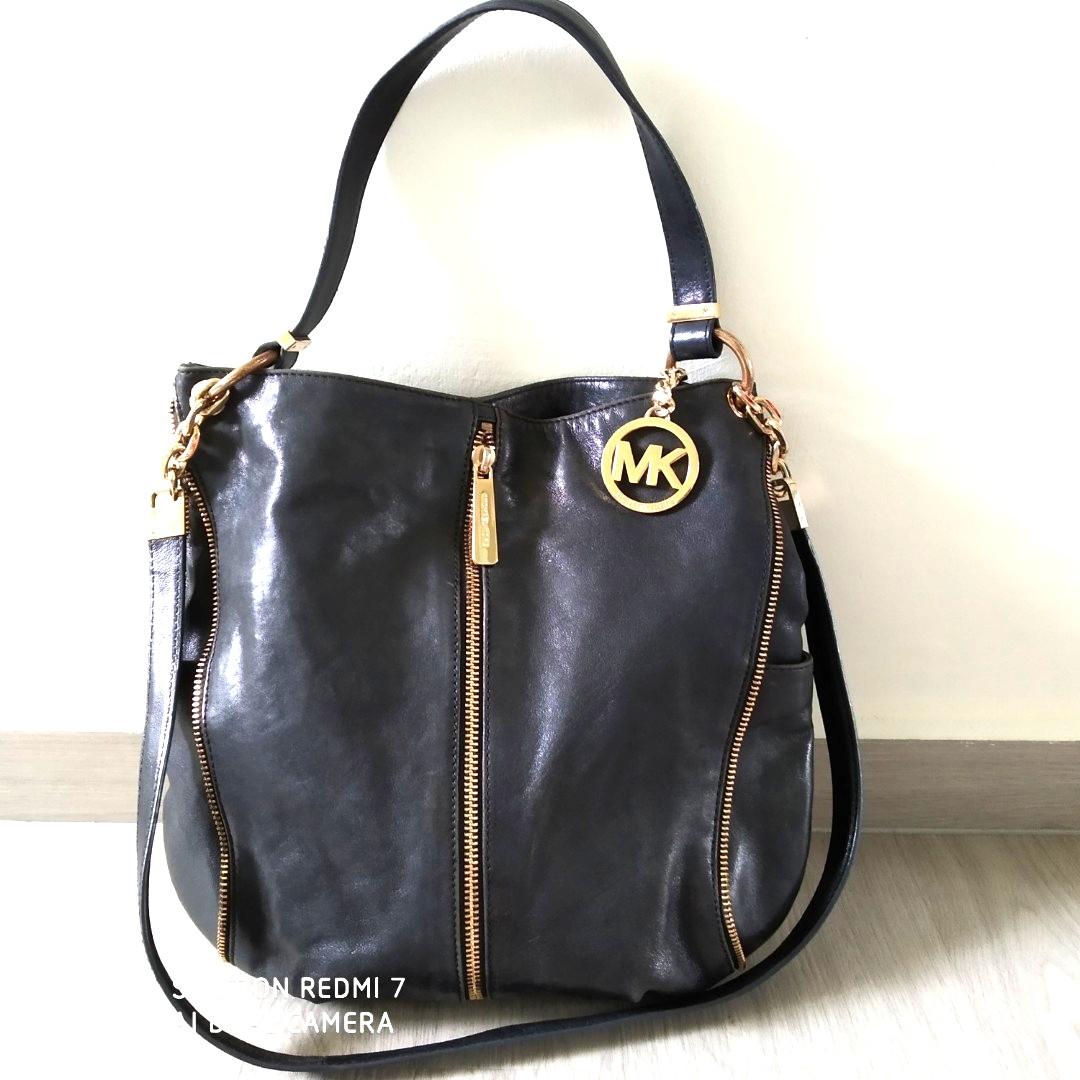 Pre-loved Original MK leather handbag, Women's Fashion, Bags & Wallets ...