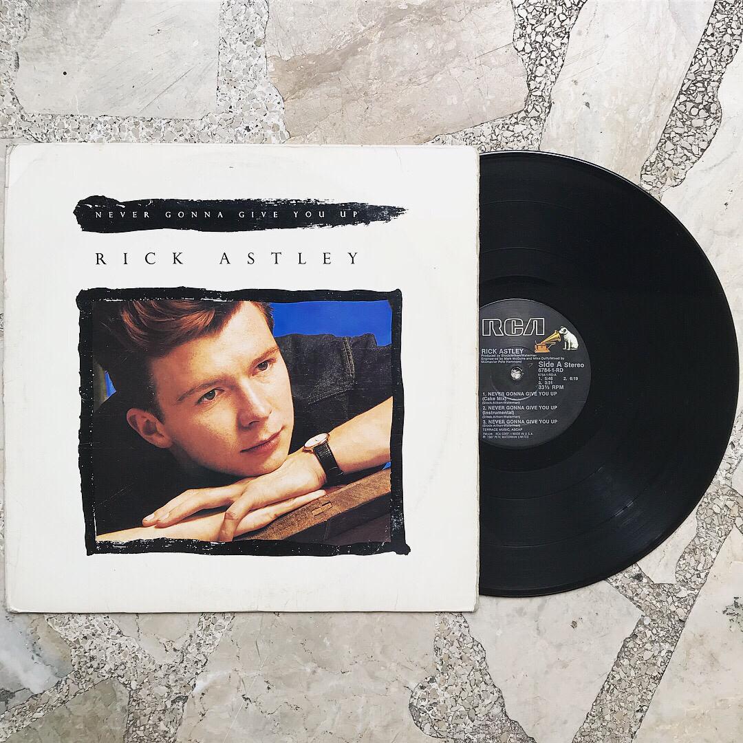 Rick Astley Never Gonna Give You Up Vinyl, Hobbies & Toys, Music ...