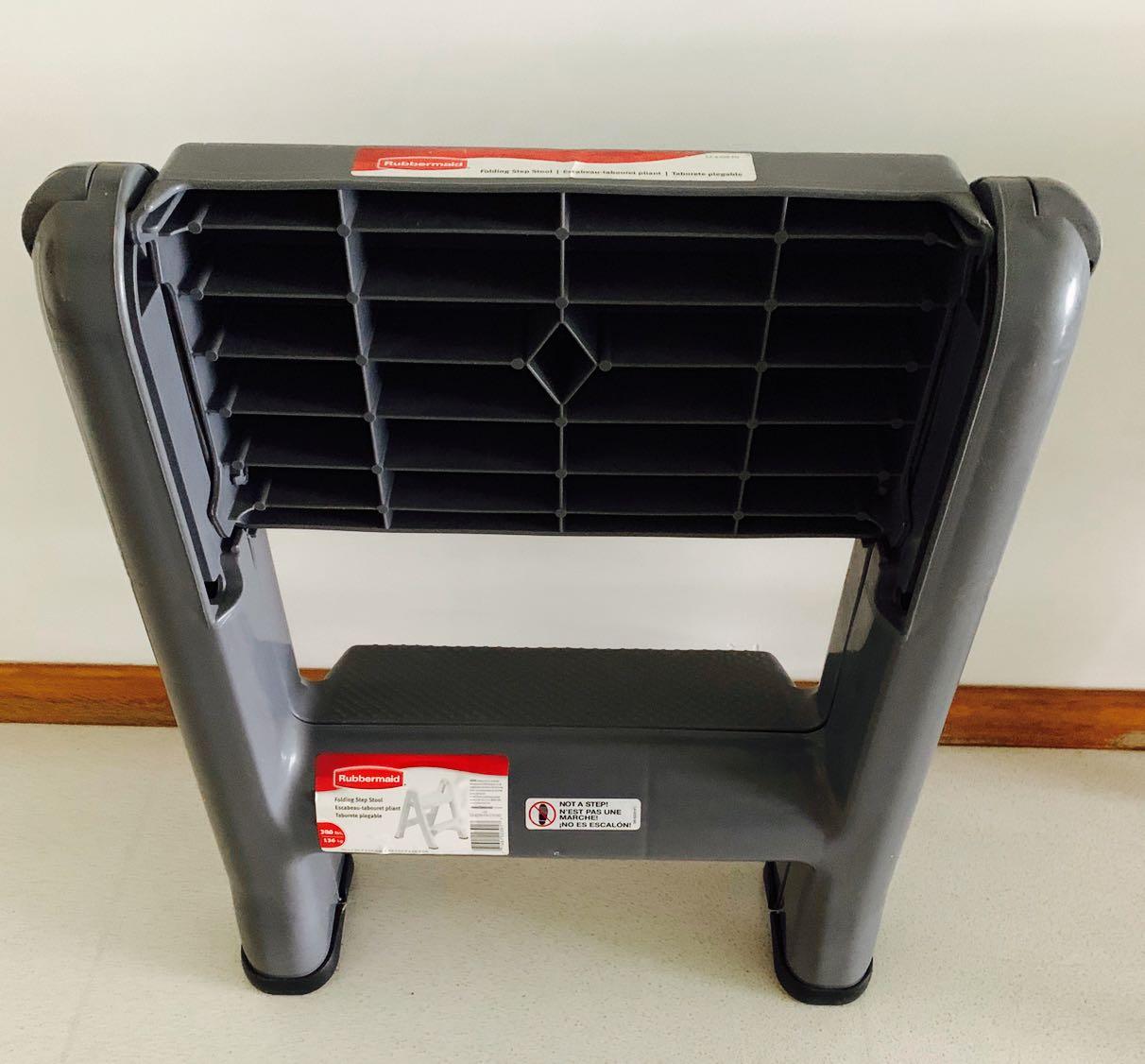 Rubbermaid Folding Step Stool, Furniture & Home Living, Cleaning ...