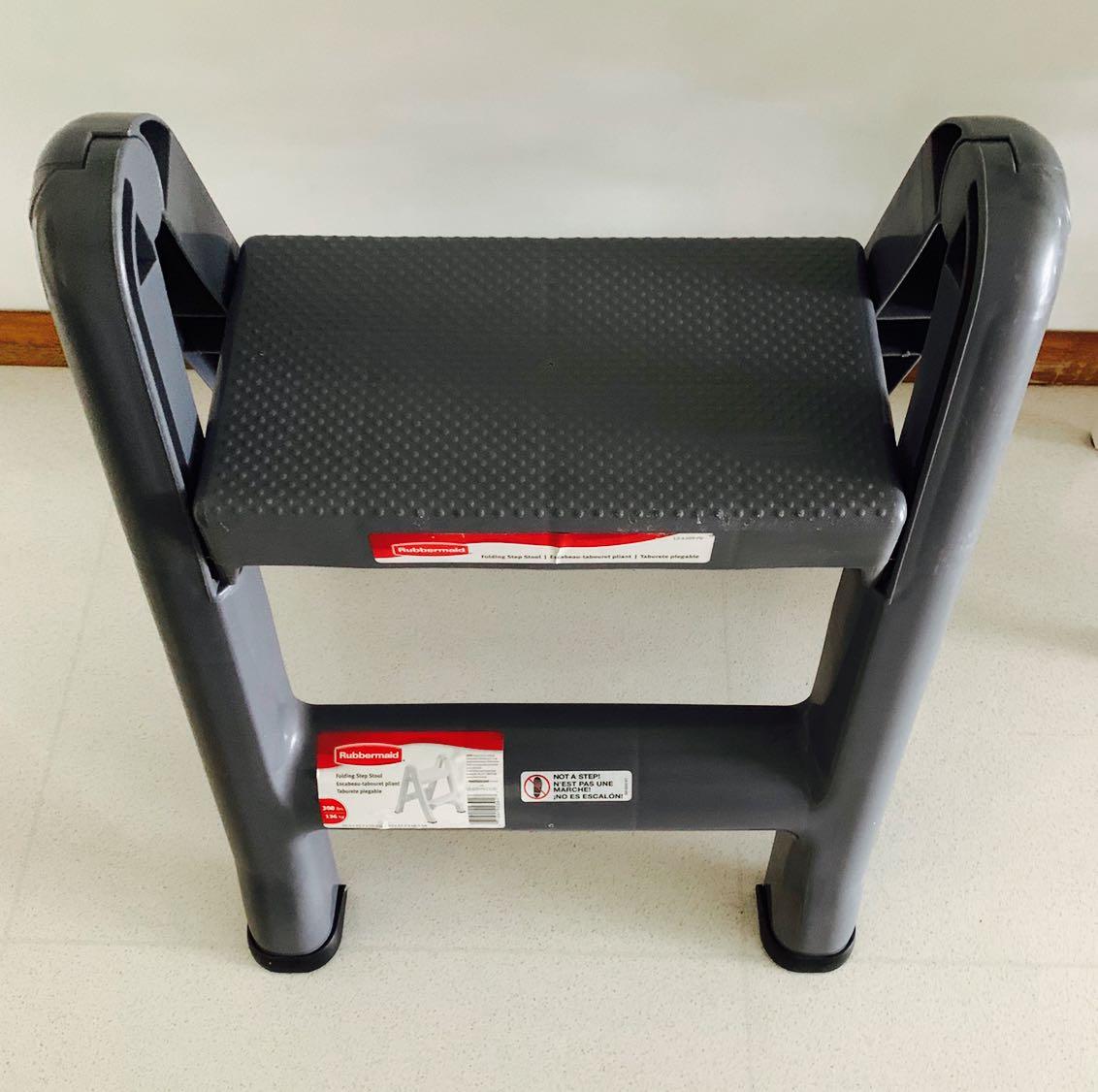 Rubbermaid Folding Step Stool, Furniture & Home Living, Cleaning ...