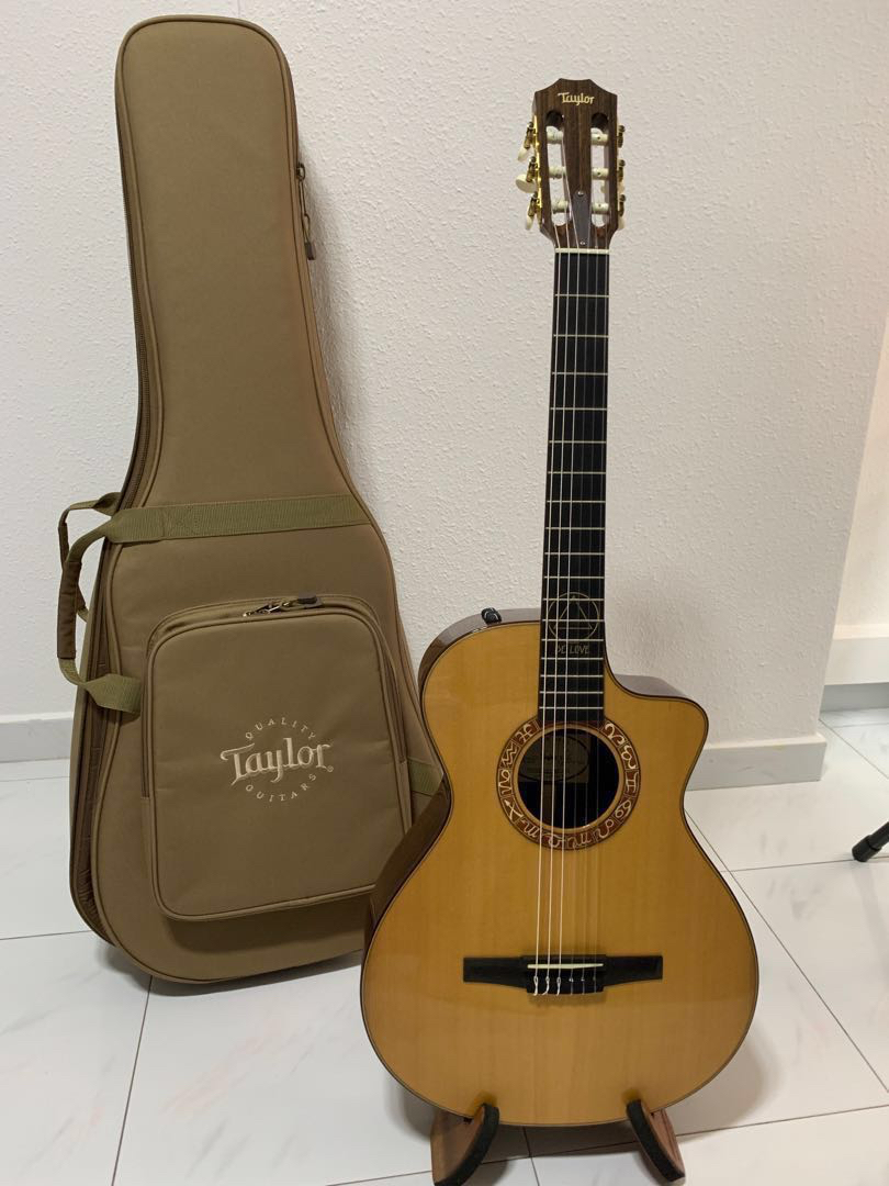 Taylor Jason Mraz Signature Model nylon string guitar, Hobbies & Toys ...
