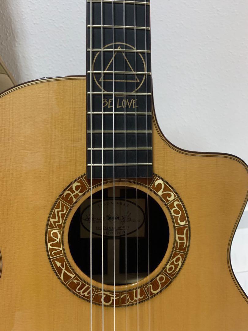Taylor Jason Mraz Signature Model nylon string guitar, Hobbies & Toys ...