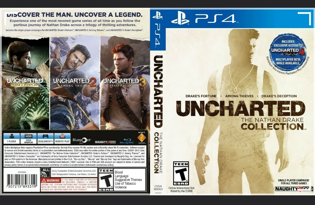 Uncharted Trilogy, Video Gaming, Video Games, PlayStation on Carousell