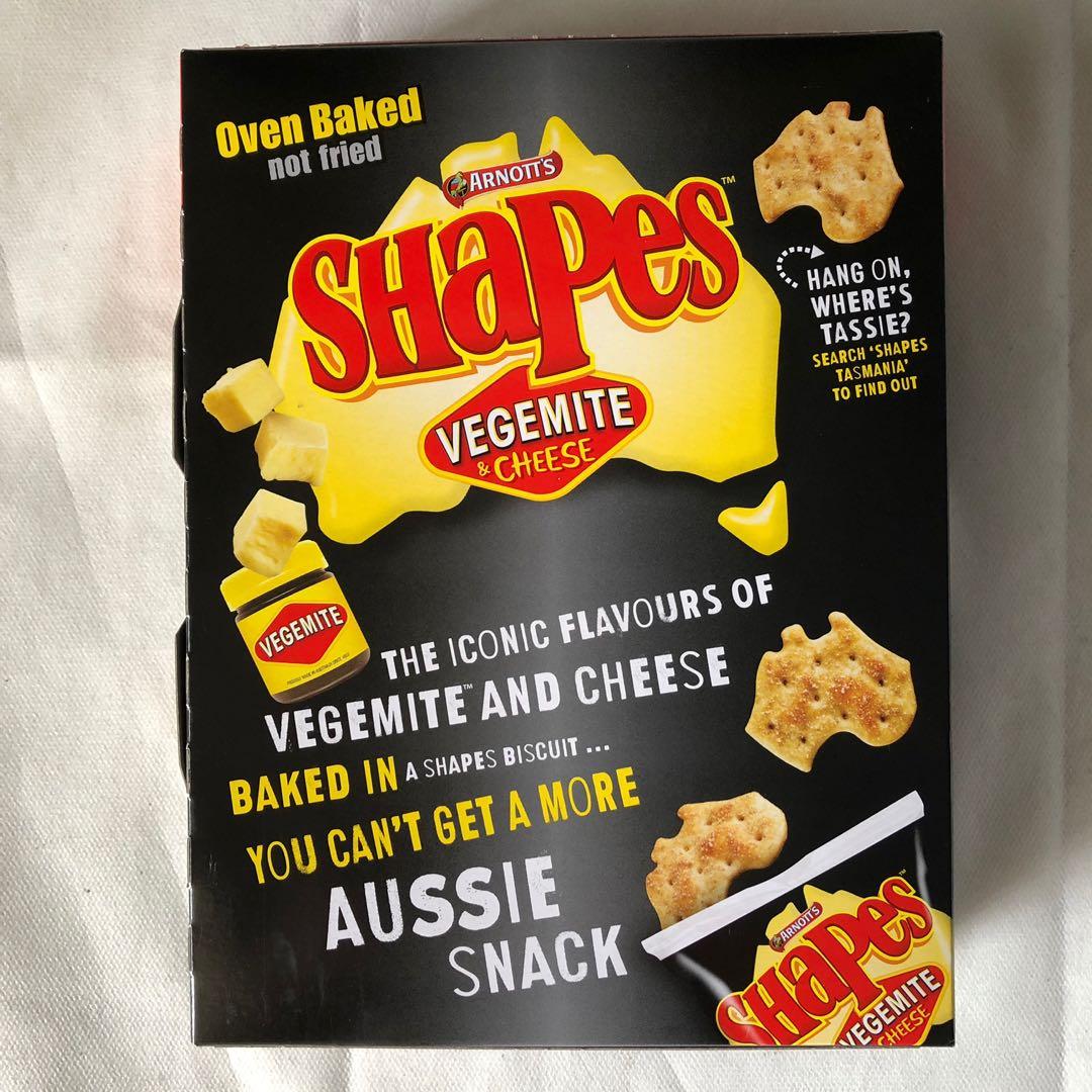 BN Arnott’s Shapes Vegemite & Cheese, Food & Drinks, Packaged Snacks on ...