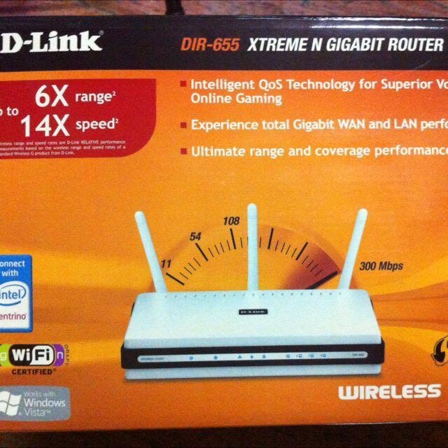 D-Link DIR-655 Xtreme N Gigabit Router, Computers & Tech, Parts ...