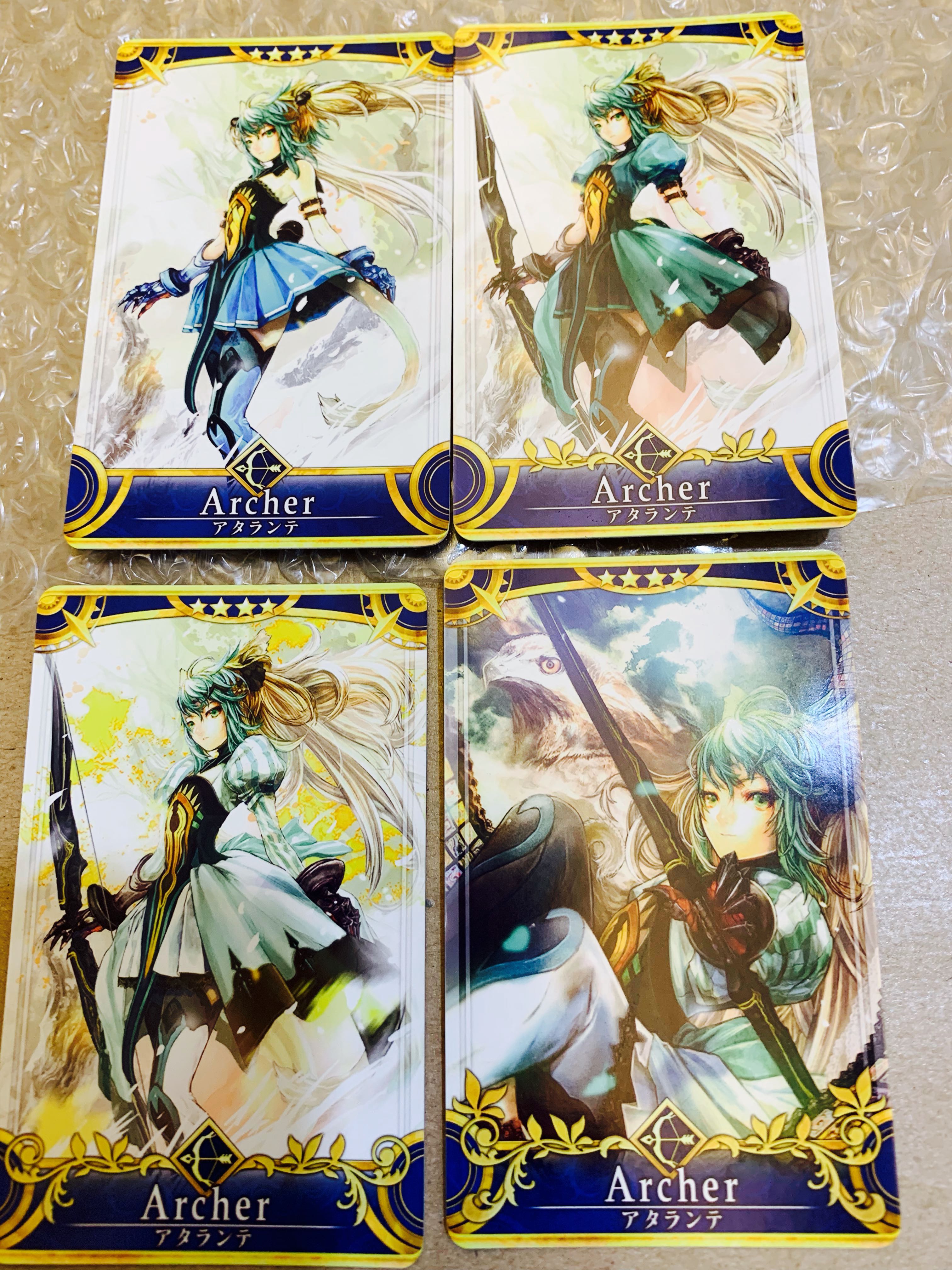Fate Grand Order Arcade cards - fgo Atalante set, Hobbies & Toys, Toys ...