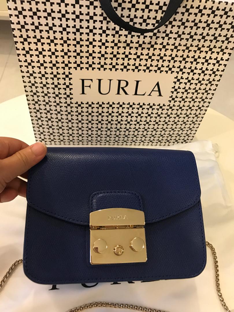 Furla Royal Blue, Women's Fashion, Bags & Wallets, Purses & Pouches on ...