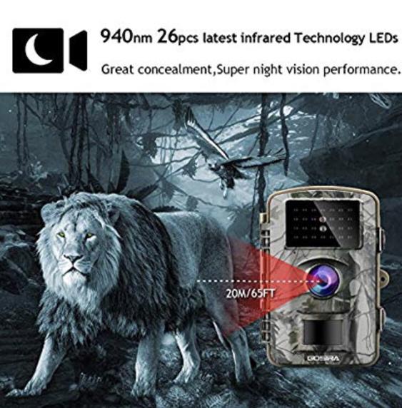 Gosira 12MP 1080P Trail Wildlife Camera, Photography, Cameras on Carousell