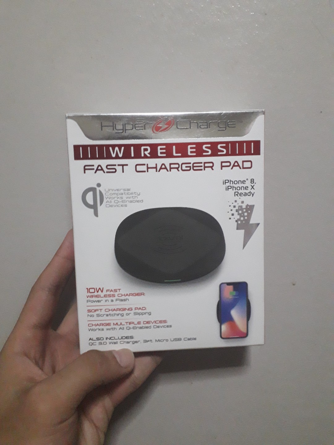 Hyper Charge Wireless Fast Charger Pad, Mobile Phones & Gadgets, Mobile & Gadget Accessories ...