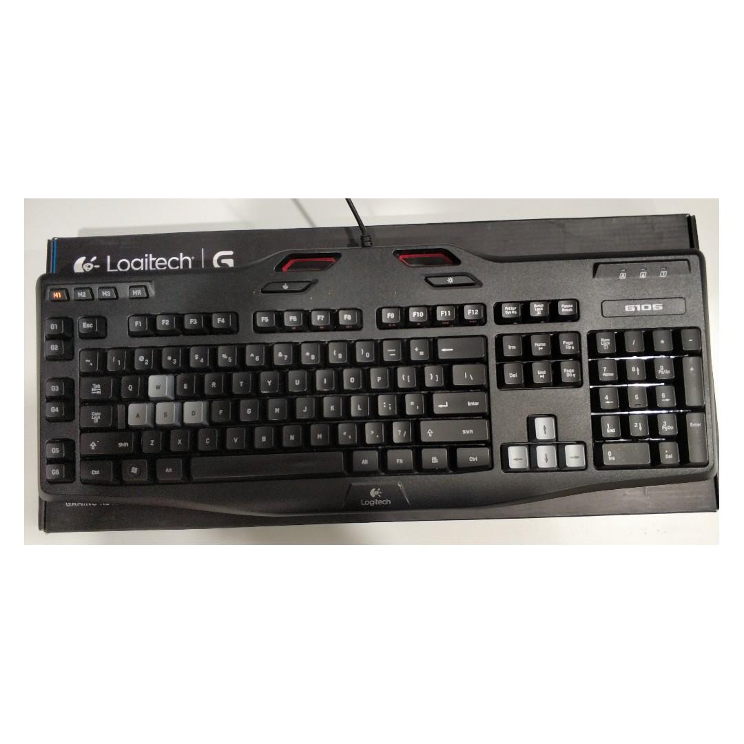 Logitech G105 Gaming Keyboard, Computers & Tech, Parts & Accessories, Computer Keyboard on Carousell