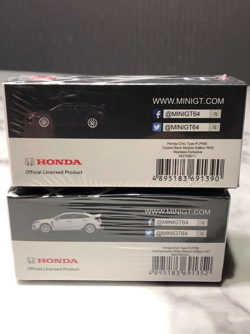 Mini GT Honda Civic Type R FK8 (Black & White Modulo Edition) - 1:64 ...