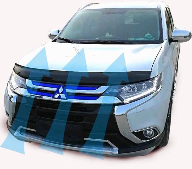 Mitsubishi Outlander Bonnet Protector, plain matt black design., Car ...