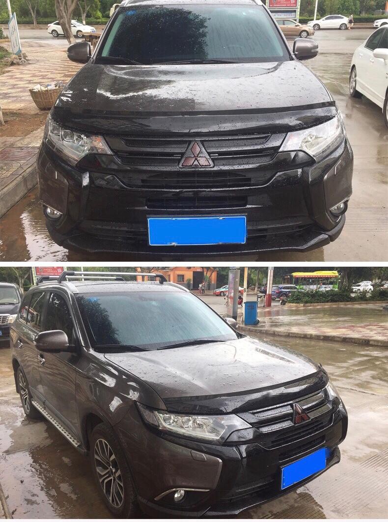Mitsubishi Outlander Bonnet Protector, plain matt black design., Car ...