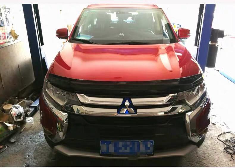 Mitsubishi Outlander Bonnet Protector, plain matt black design., Car ...