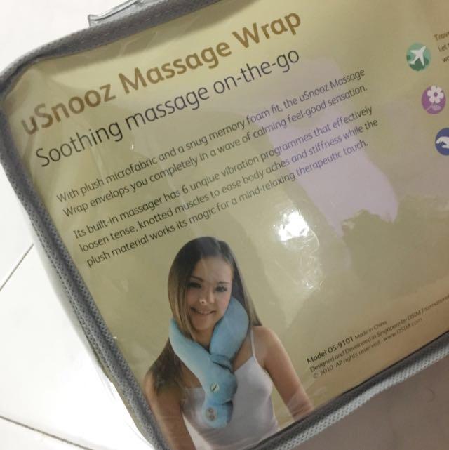 OSIM uSnooz Massage Wrap (Neck Pillow), Health & Nutrition, Massage ...