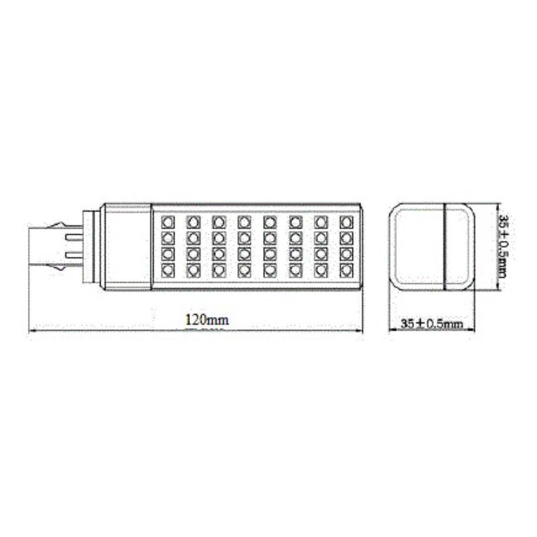 PLC 7w Led 2-Pin Lamp 3000K, Furniture & Home Living, Lighting & Fans ...