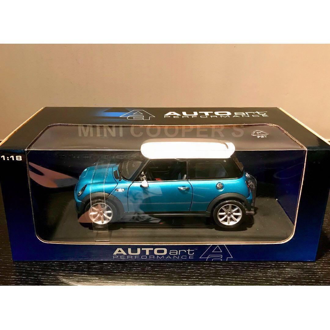 Rare MINI Cooper S Metal Diecast Model in Metallic Electric Blue 1:18 ...