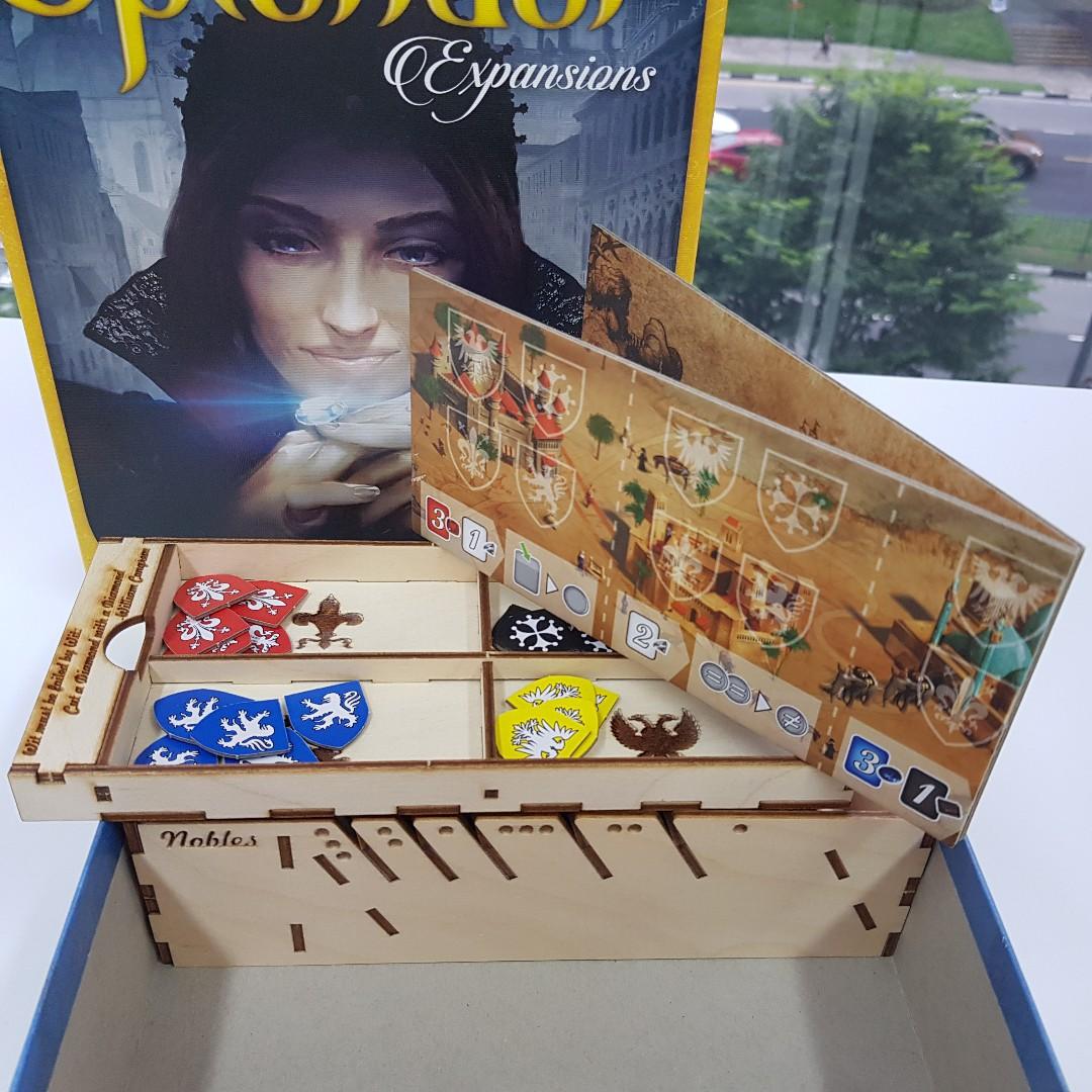 Splendor Board Game Organizer - Wooden, Hobbies & Toys, Toys & Games on ...