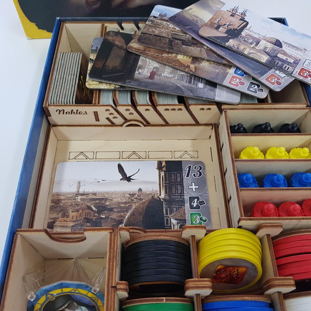 Splendor Board Game Organizer - Wooden, Hobbies & Toys, Toys & Games on ...