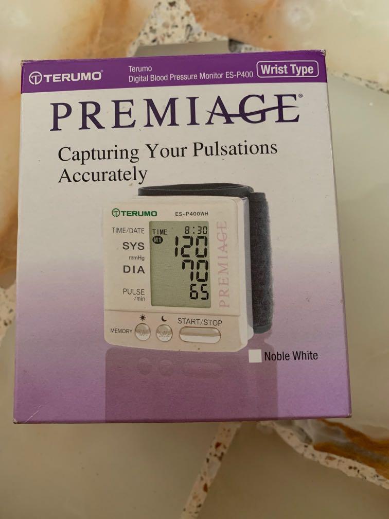 Terumo Digital Blood Pressure Mointor (wrist type), Health & Nutrition ...