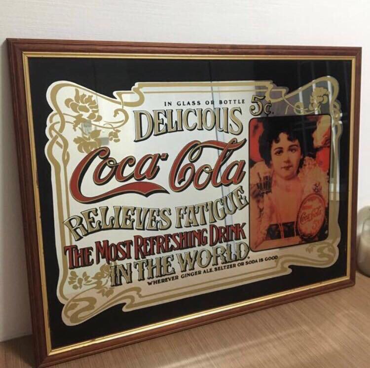 Vintage Coca Cola Mirror Photo Frame Display, Furniture & Home Living ...