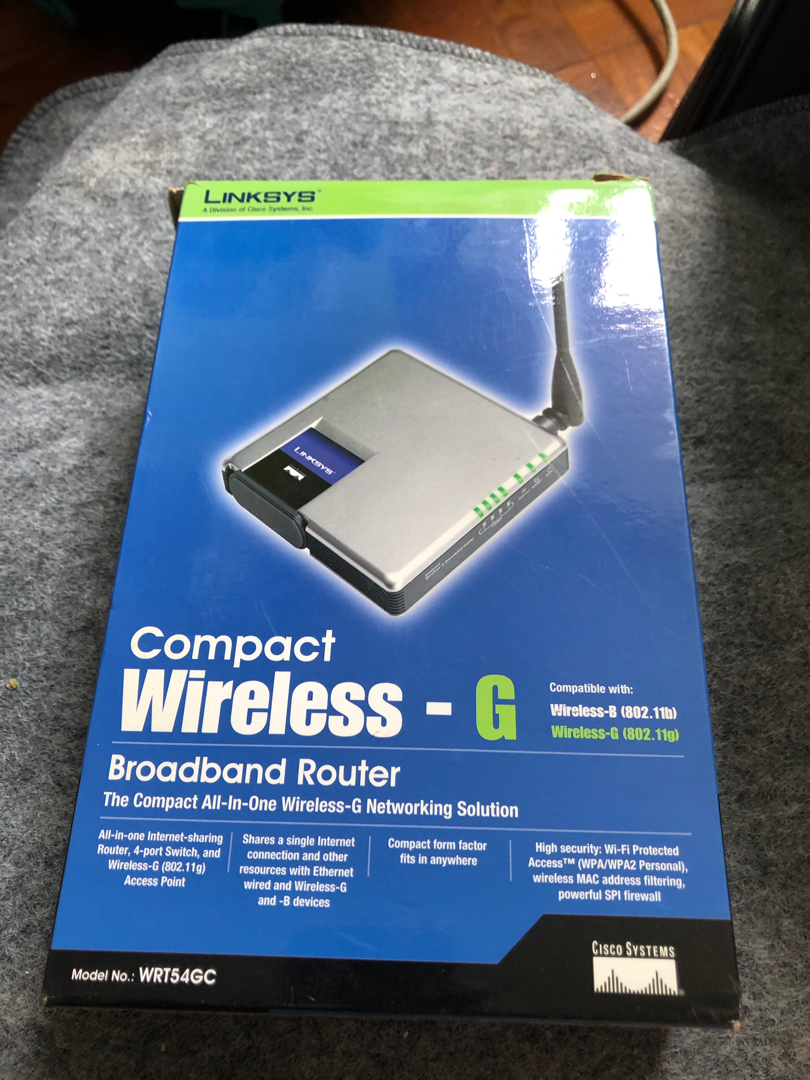 Wireless Router WRT54G, 電腦＆科技, 電腦周邊及配件, Wifi及上網相關產品 - Carousell