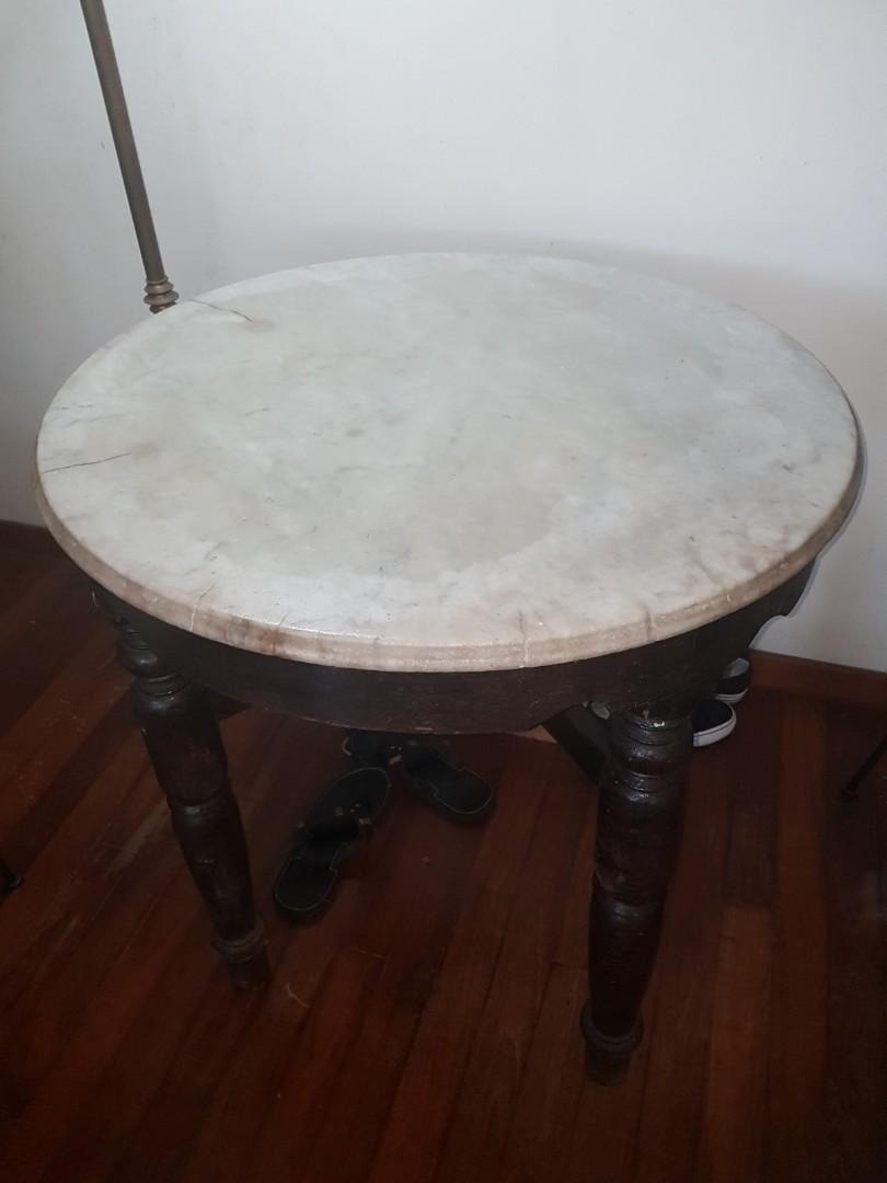 Anttique & Original 'Kopi-Tiam' Table., Furniture & Home Living ...