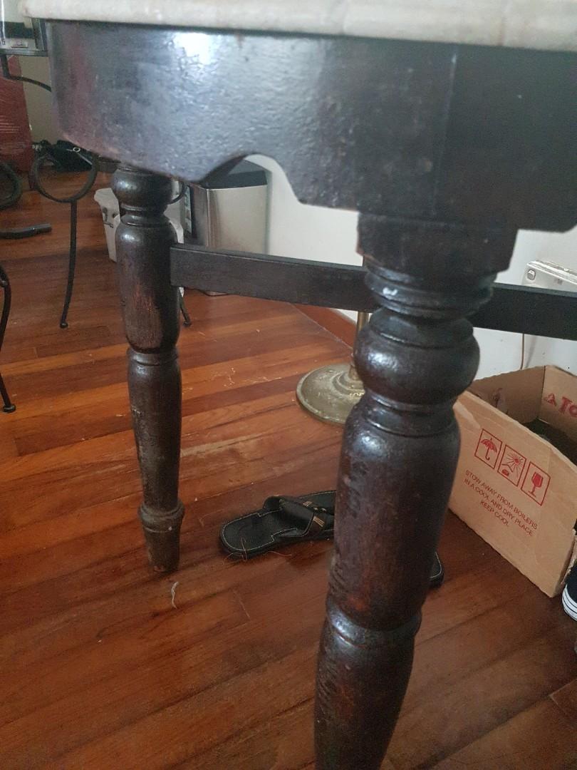 Anttique & Original 'Kopi-Tiam' Table., Furniture & Home Living ...