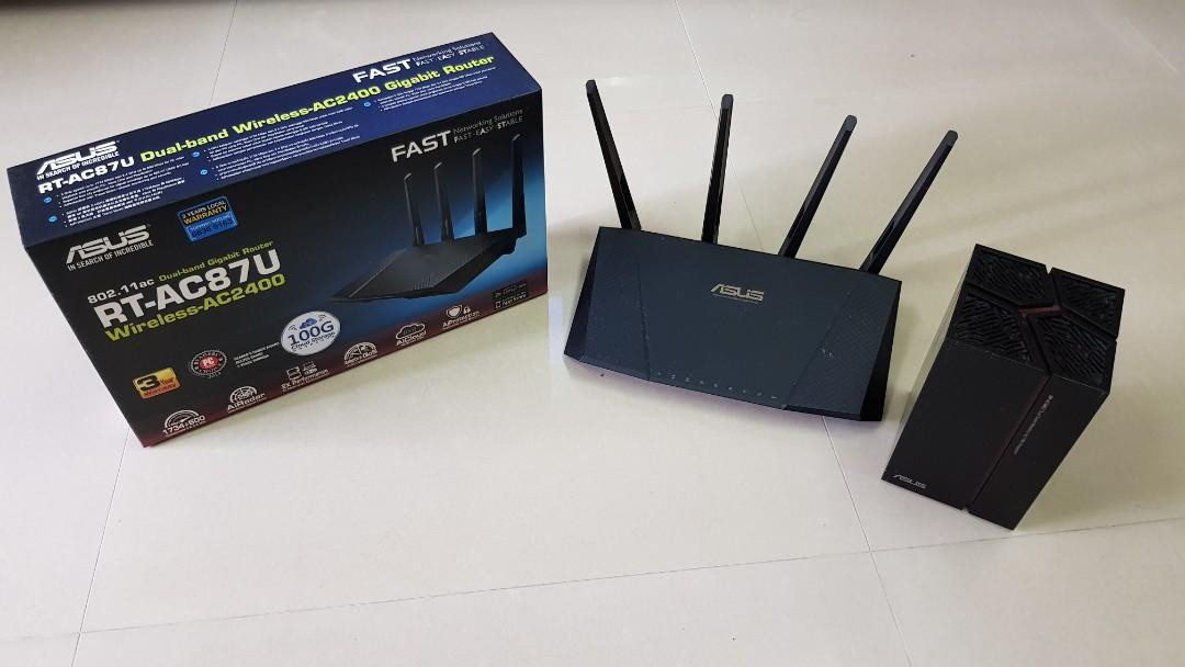 ASUS 87U and AC 68U repeater, Computers & Tech, Parts & Accessories ...