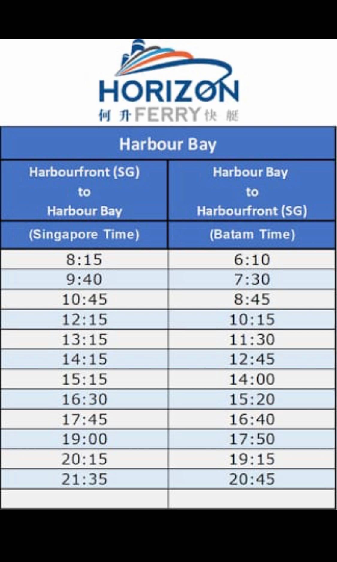 Batam ferry ticket Horizon ferry Majestic ferry Sindo ferry Batam fast ...