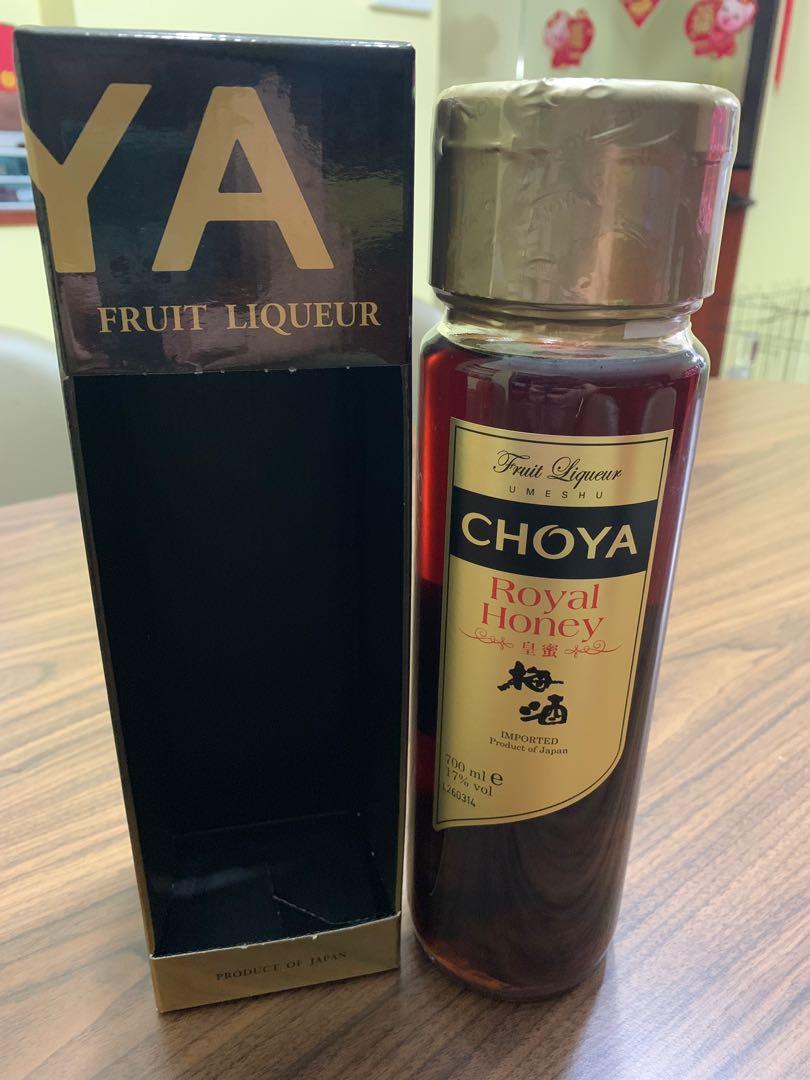Choya Fruit Liquer- Royal Honey, Food & Drinks, Alcoholic Beverages on Carousell