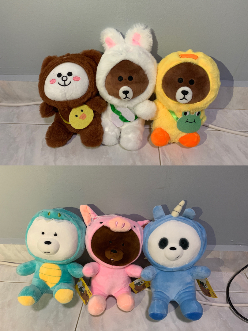 CLAW: We Bare Bears/Line Bears , Hobbies & Toys, Toys & Games on Carousell