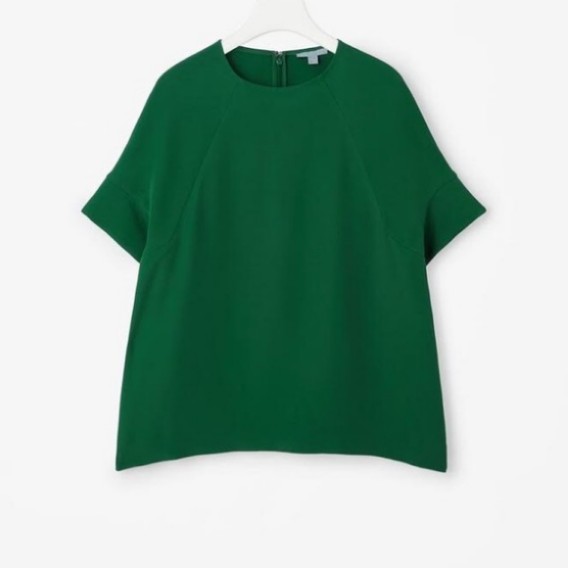 COS Hunter Green blouse, Women's Fashion, Tops, Blouses on Carousell