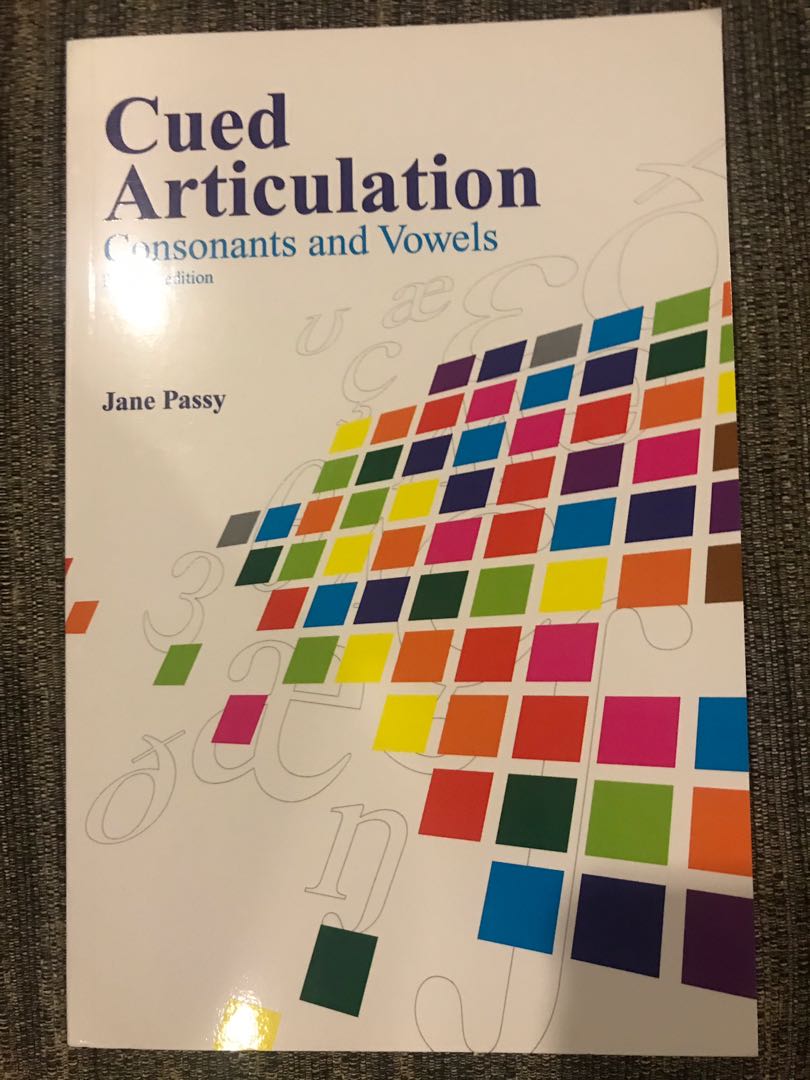 Cued Articulation book - Jane Passy, Hobbies & Toys, Books & Magazines ...