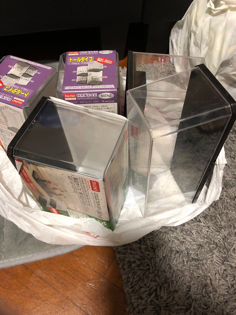 Daiso acrylic boxes, Hobbies & Toys, Stationery & Craft, Craft Supplies ...