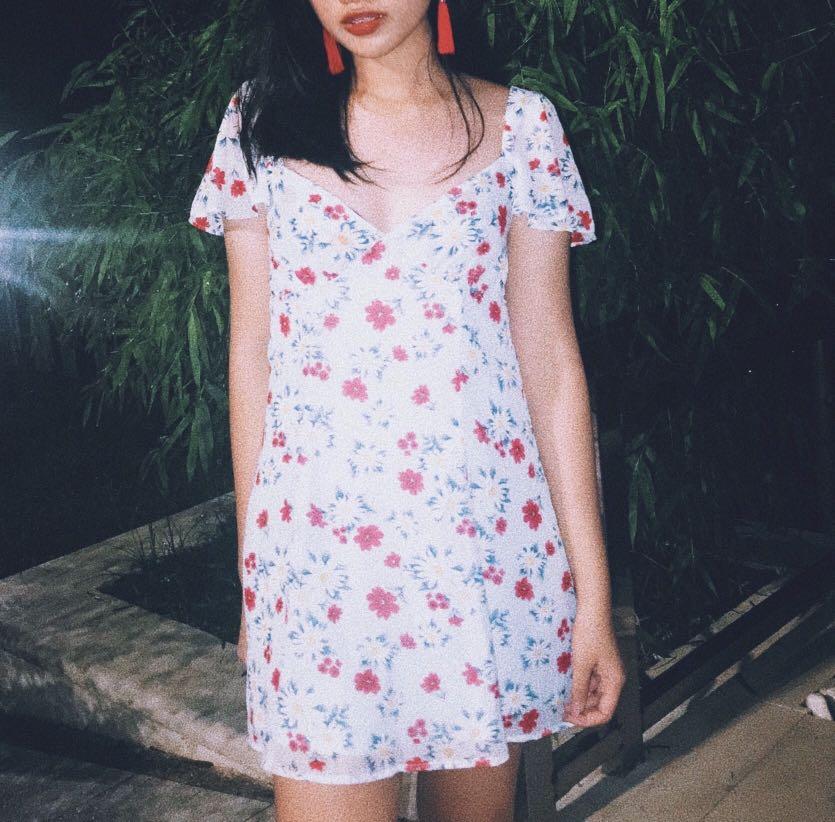 Fido Blue Floral Tea Dress, Women's Fashion, Dresses & Sets, Dresses on ...