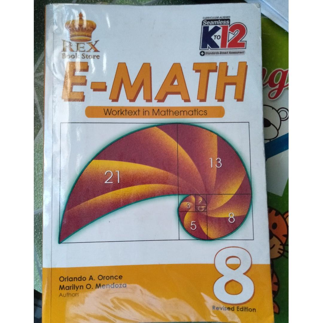 Grade 8 math, Hobbies & Toys, Books & Magazines, Textbooks on Carousell