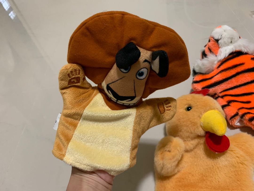 Hand Puppets - Chicken, Tiger and Lion, Hobbies & Toys, Toys & Games on ...