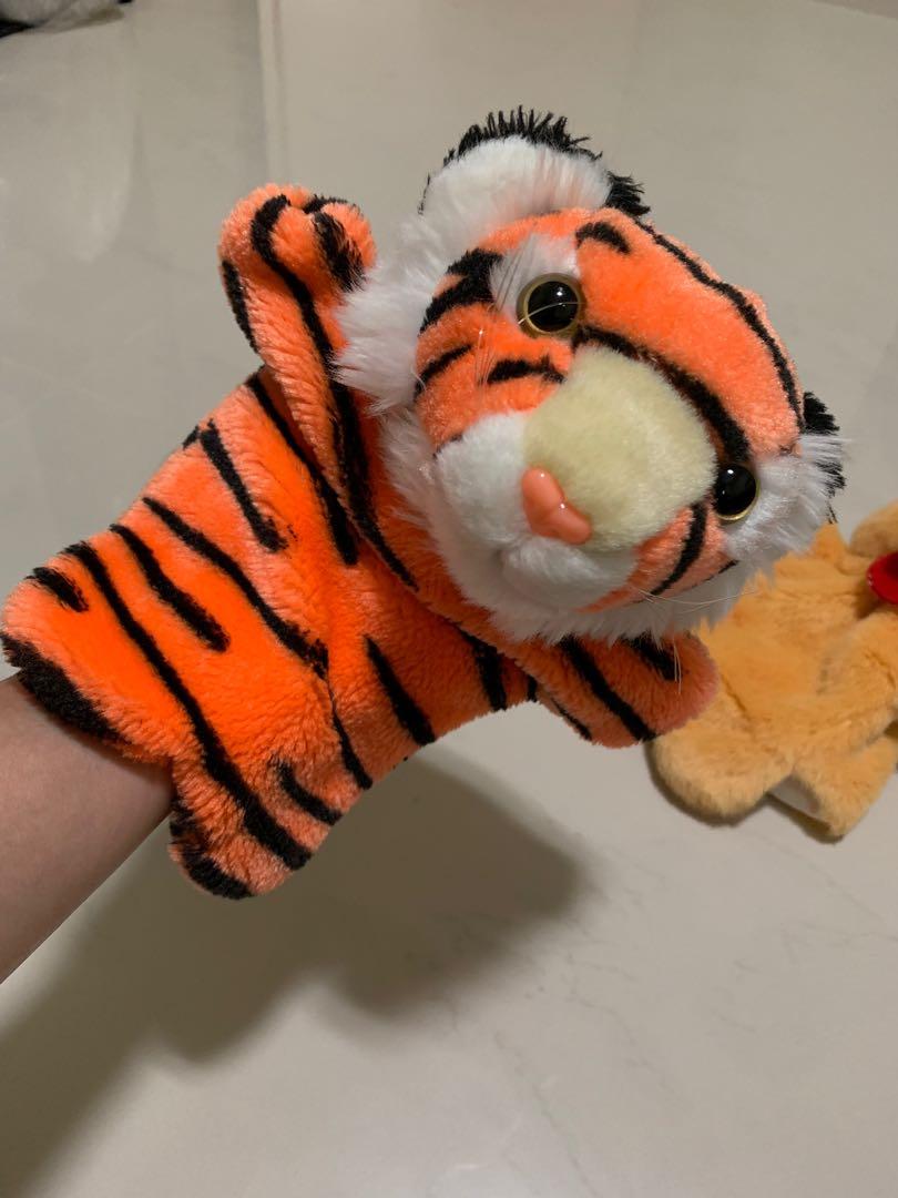 Hand Puppets - Chicken, Tiger and Lion, Hobbies & Toys, Toys & Games on ...