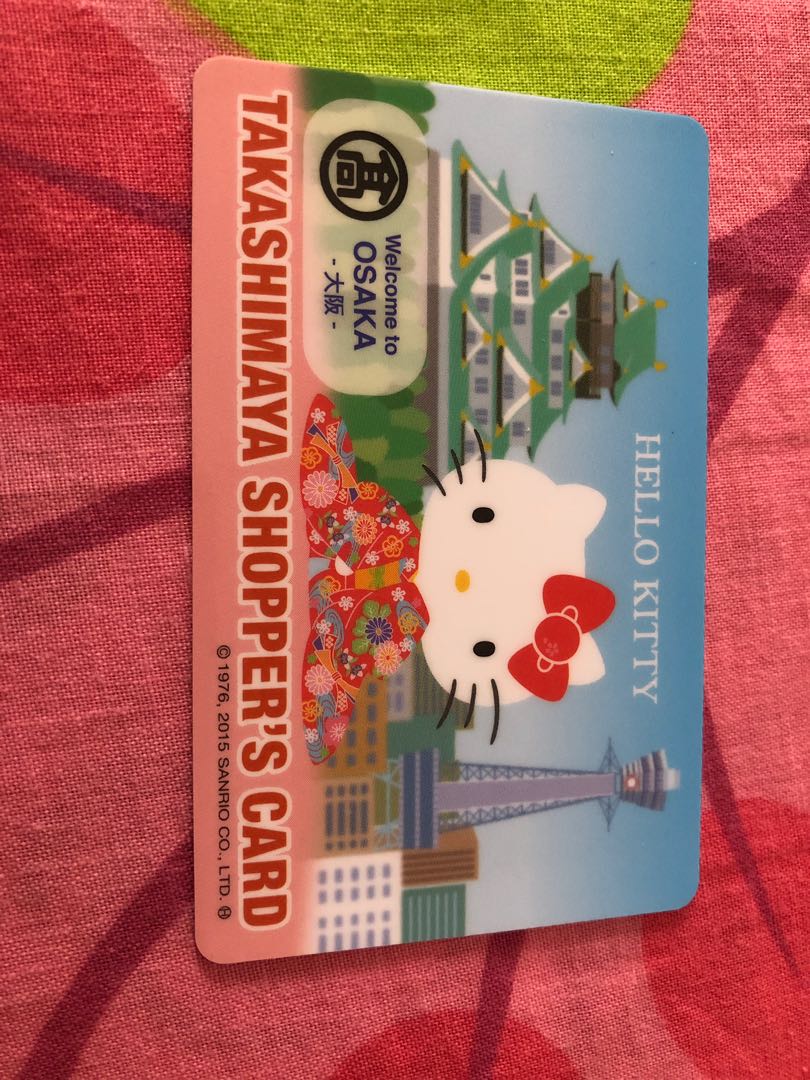 Hello Kitty Takashimaya shopper card Osaka, Everything Else on Carousell