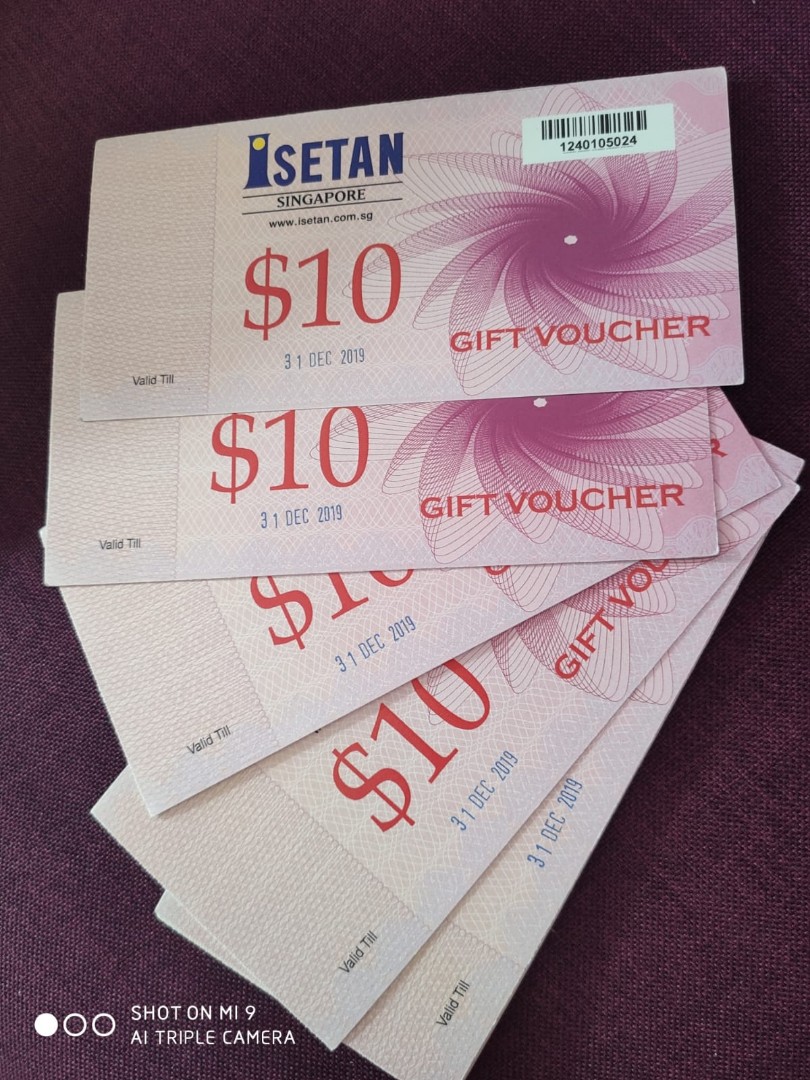 Isetan Voucher, Tickets & Vouchers, Vouchers on Carousell