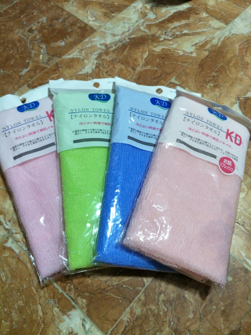 Japanese nylon bath scrub, Beauty & Personal Care, Bath & Body, Bath on ...