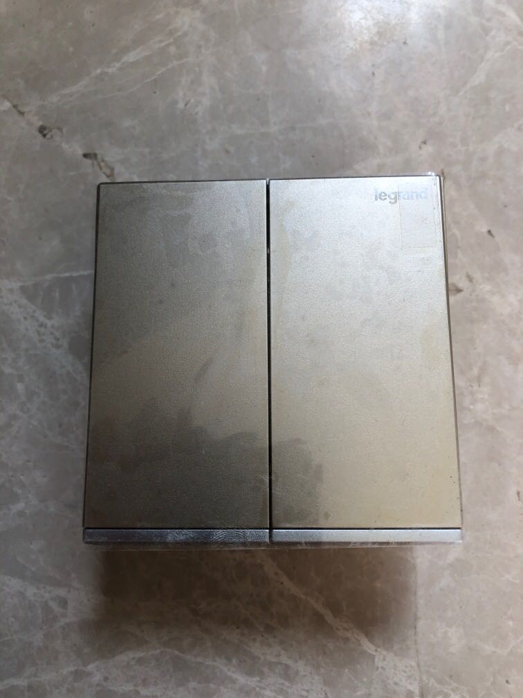 Legrand Galion 2 gang switch - Champagne, TV & Home Appliances ...