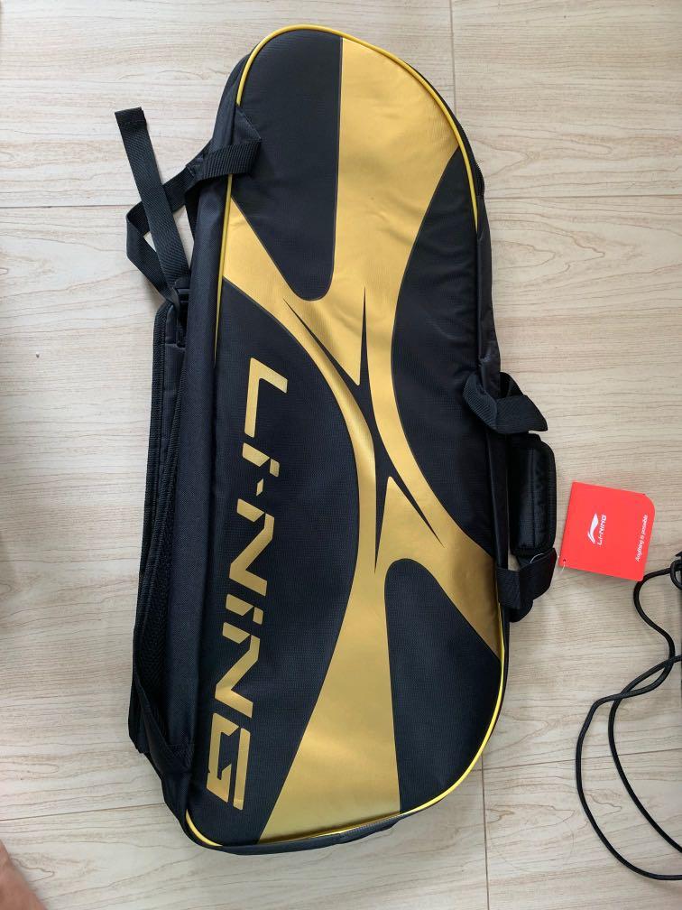 Li ning badminton bag, Sports Equipment, Sports & Games, Racket & Ball ...