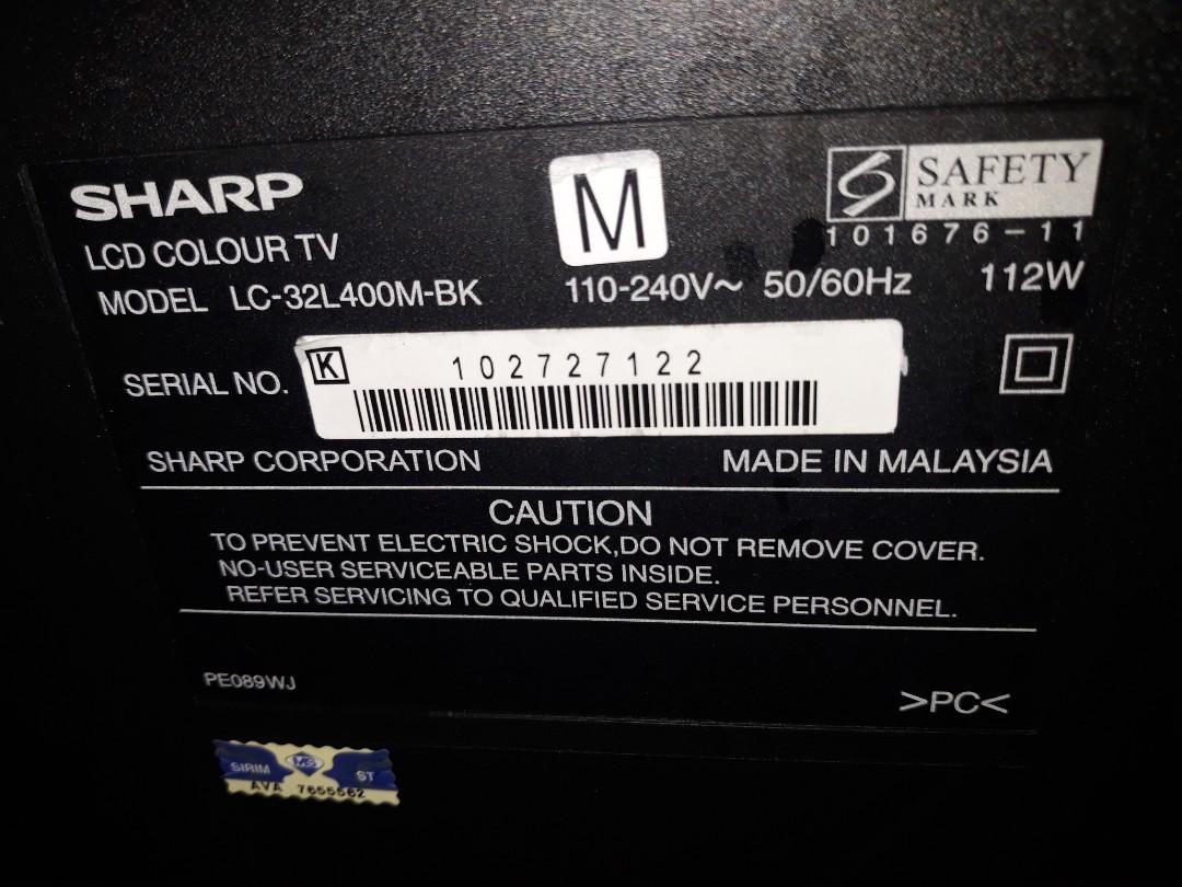 Mainboard Sharp LCD TV, TV & Home Appliances, TV & Entertainment, TV on Carousell