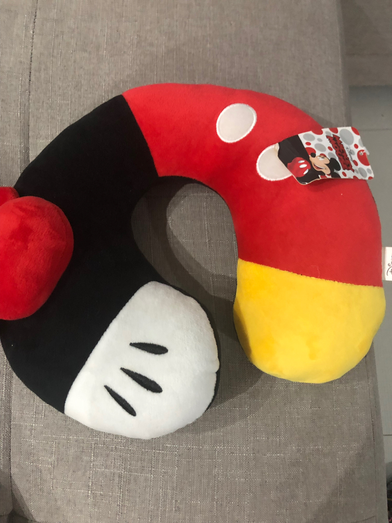 Mickey Mouse Neck Pillowe, Hobbies & Toys, Travel, Travel Essentials ...