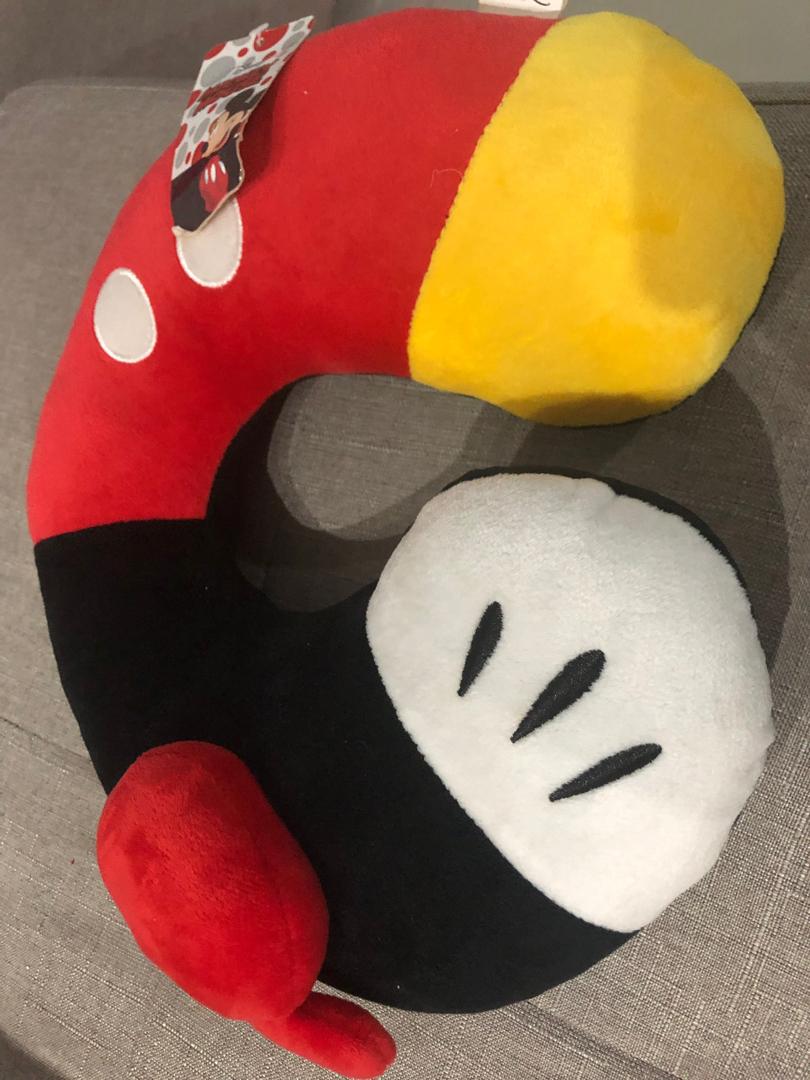 Mickey Mouse Neck Pillowe, Hobbies & Toys, Travel, Travel Essentials ...