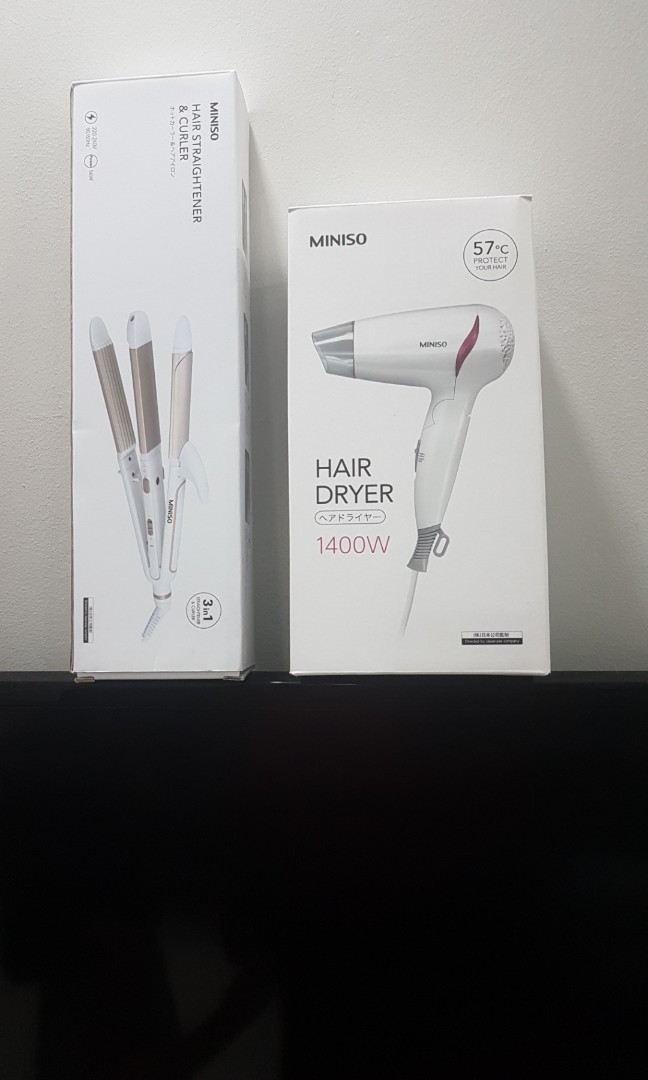 Miniso Hair Curler and Hair Dryer, Beauty & Personal Care, Hair on ...